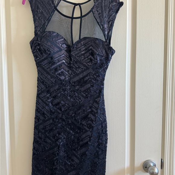 Dresses | Blue Sequence Dress | Poshmark
